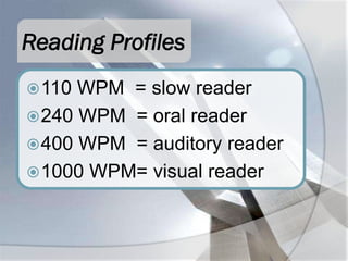 Calculate Reading Rate | PPTX