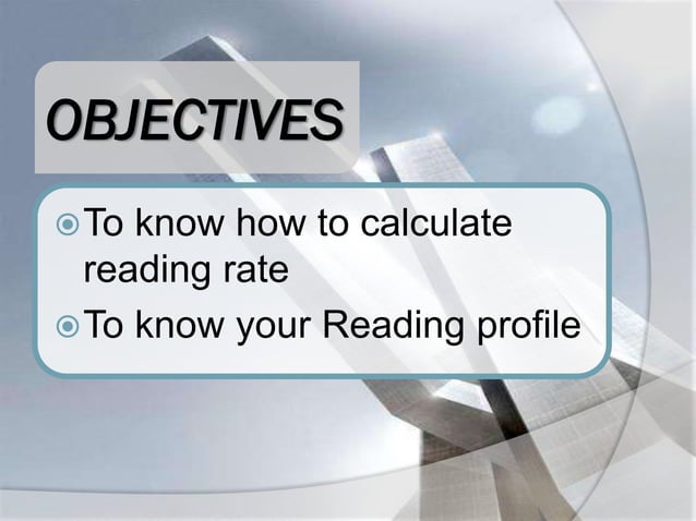 Calculate Reading Rate | PPTX