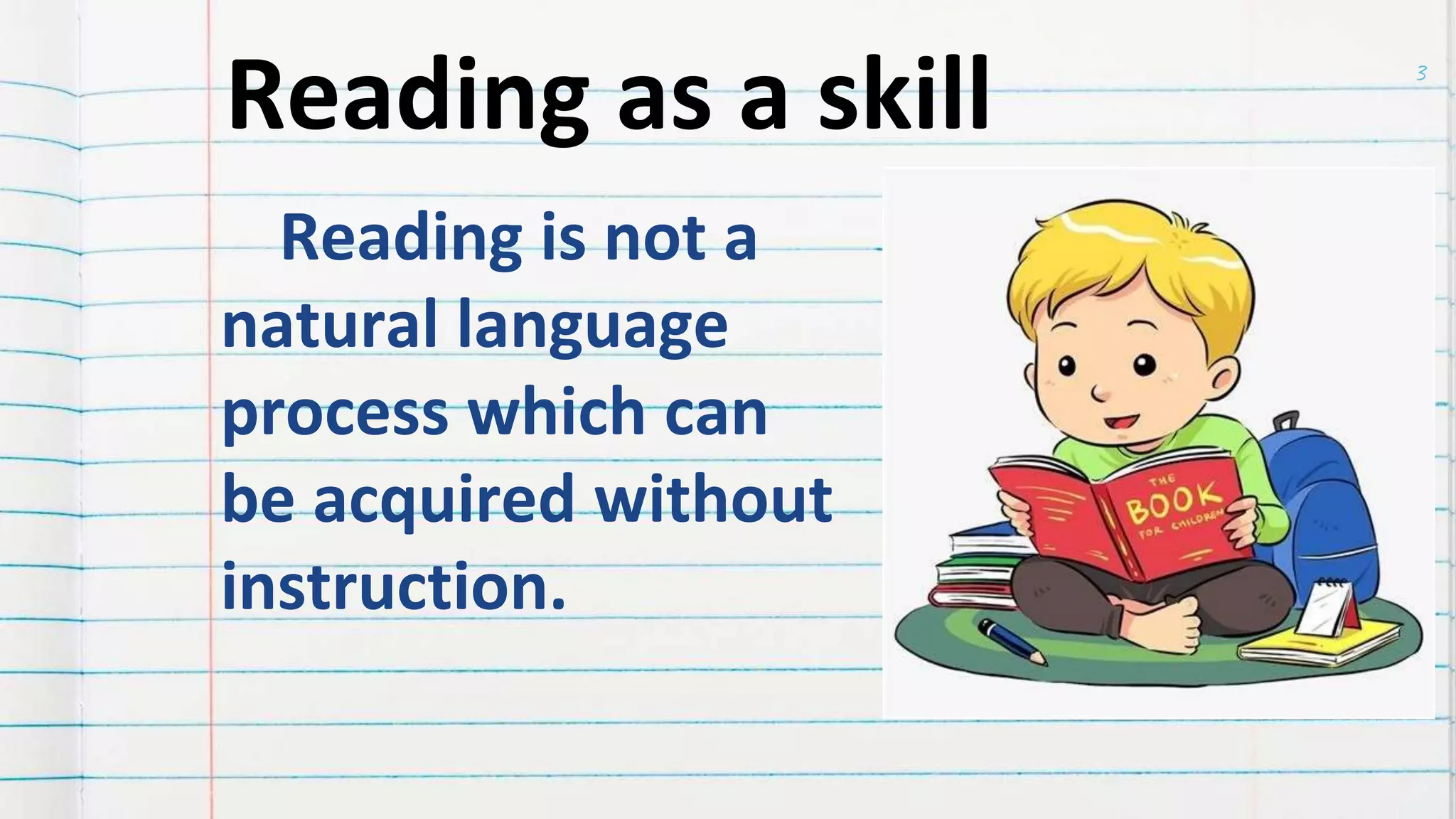 The Reading Process (Viewing Reading as a Skill) | PPT