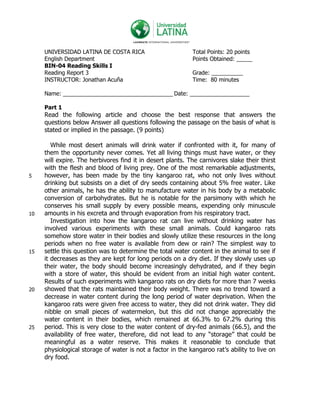 Reading Report 3 | PDF | Chemistry | Science