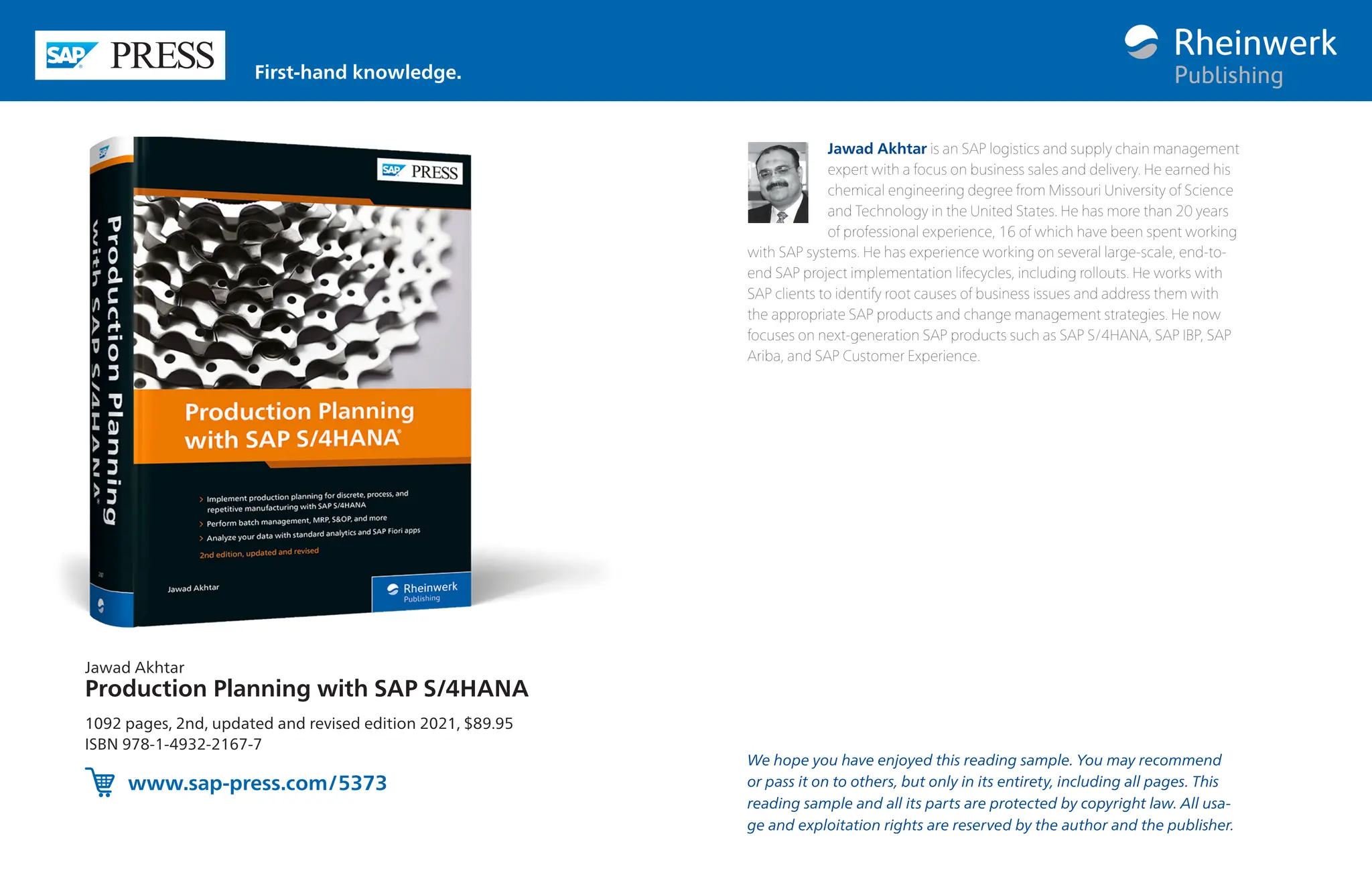 reading_sample_sap_press_production_planning_with_sap_s4hana.pdf | Logistics | Business