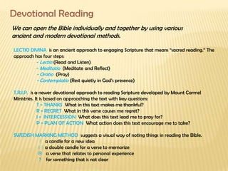Effective Bible Study: A Four-Part Method | PPT