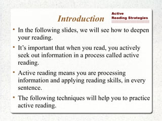 Reading secrets part 2 | PPT