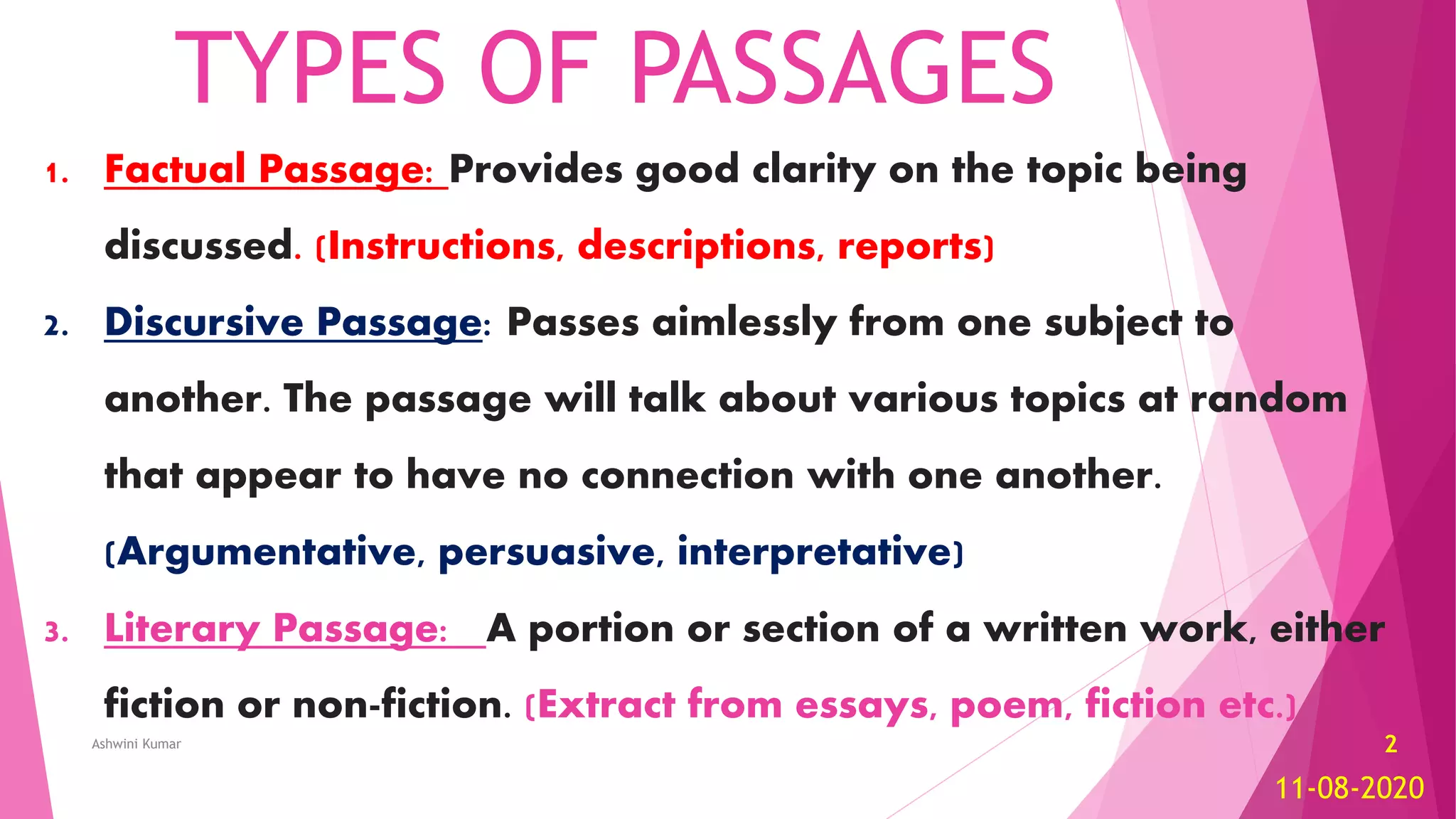 Reading section & note making | PDF