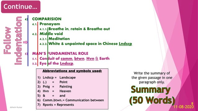 Reading section & note making | PDF | Painting | Arts and Crafts