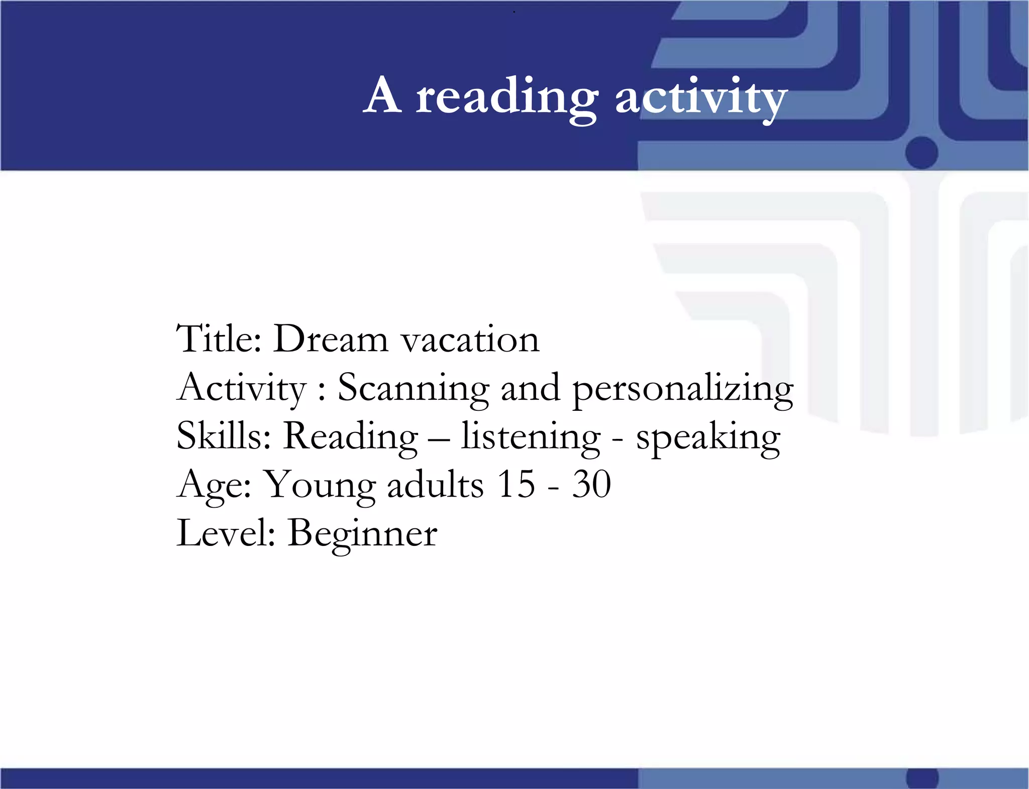 Reading sequence | PPT