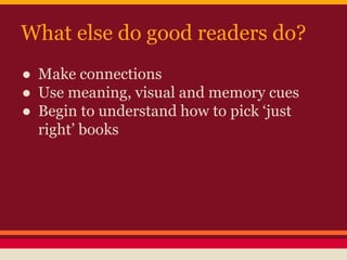 Reading session for parents of young readers | PPTX