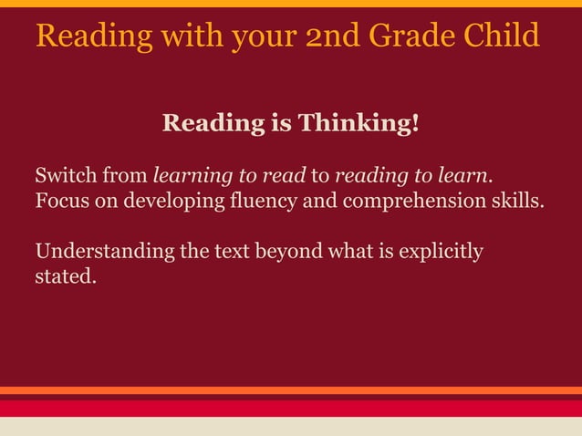 Reading session for parents of young readers | PPT