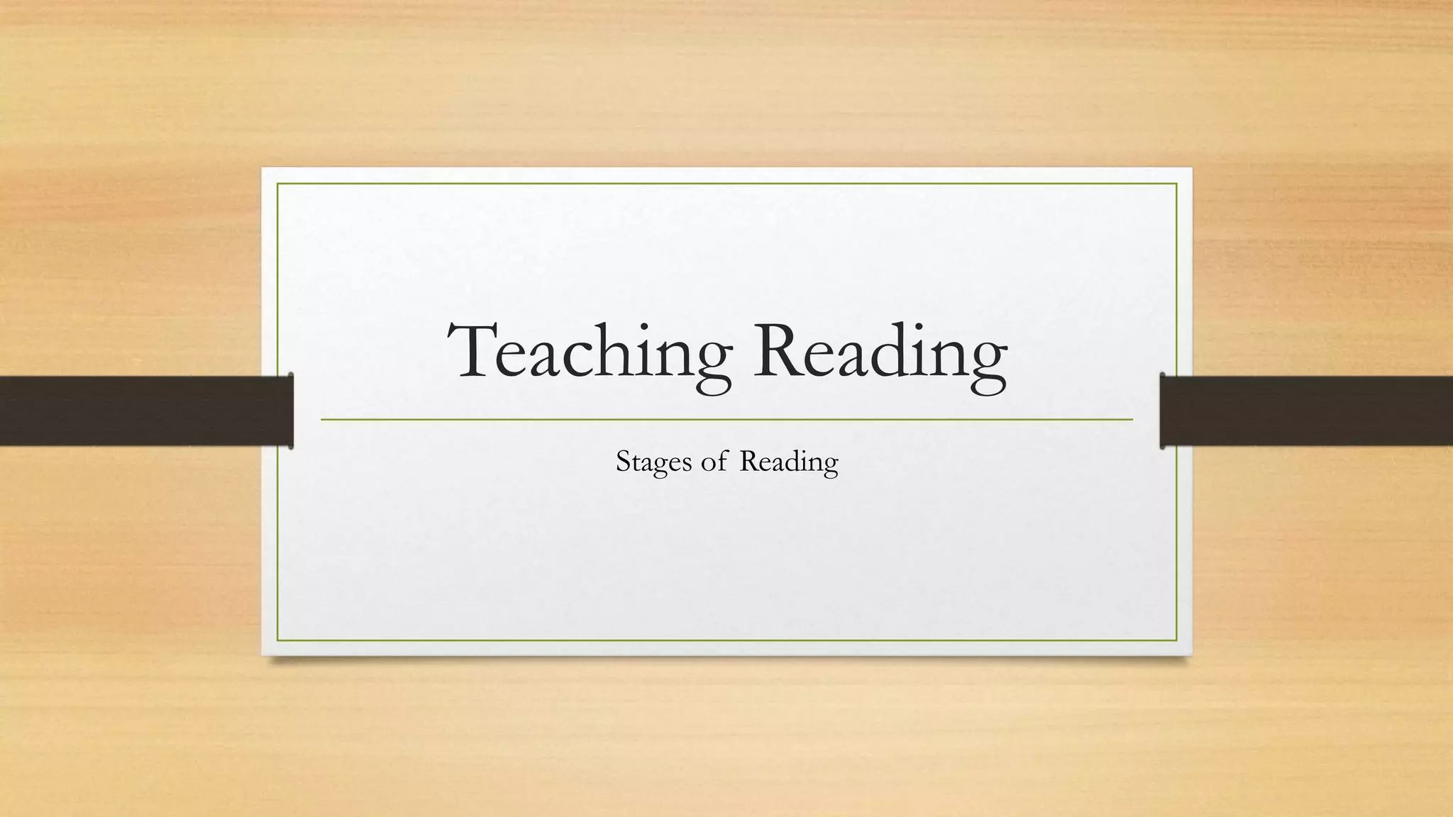 Reading session ii | PPT
