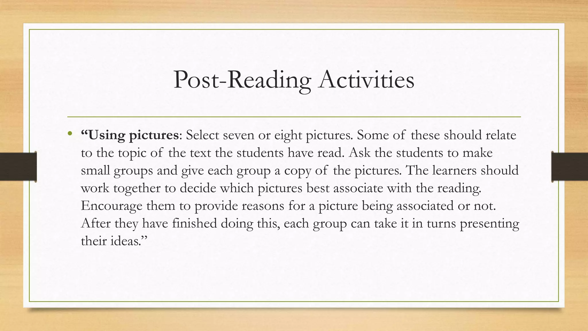 Reading session ii | PPT