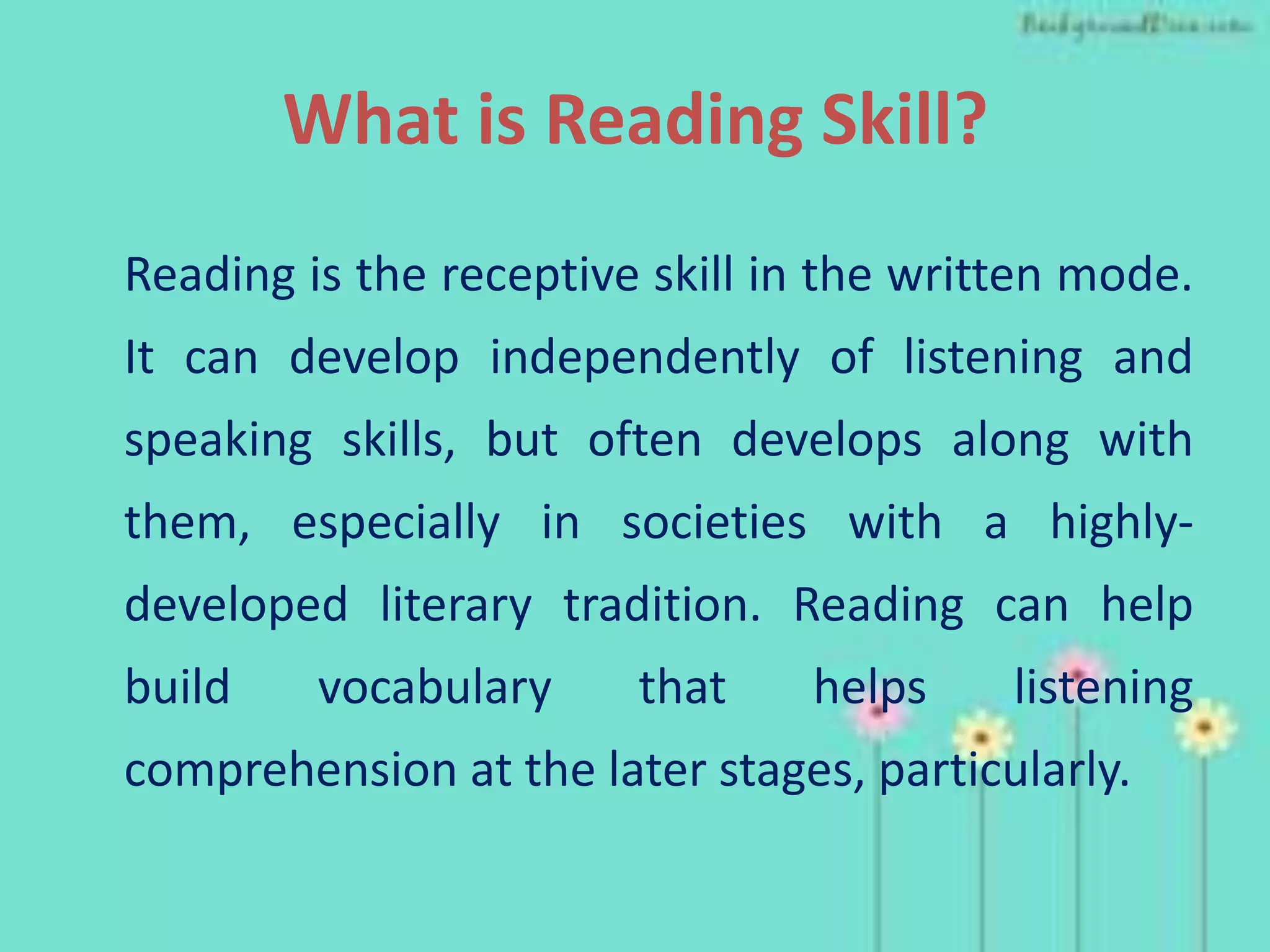 Reading skill | PPT