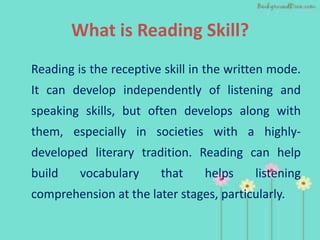 Reading skill | PPTX