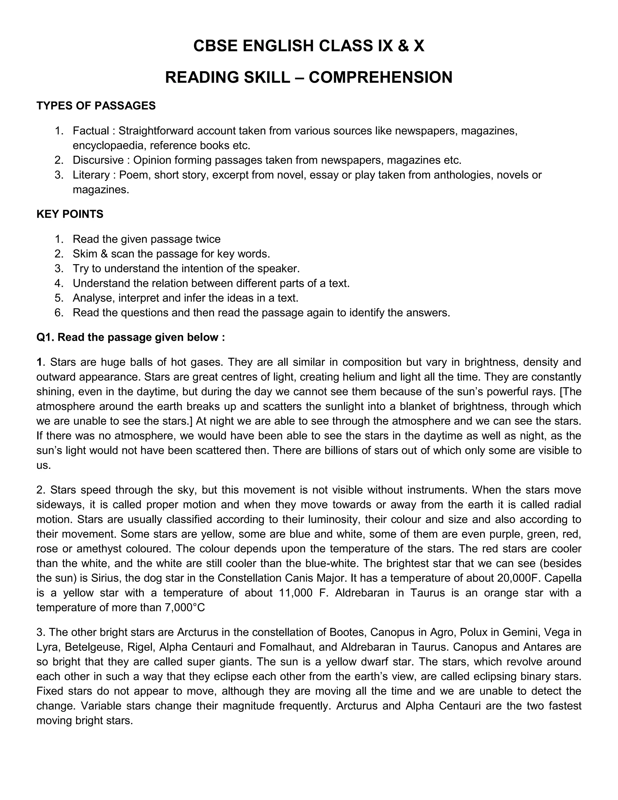 Reading Skills | PDF