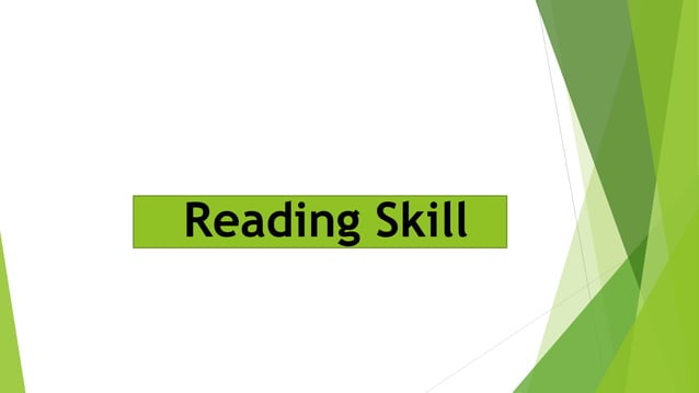 Reading skill | PPTX