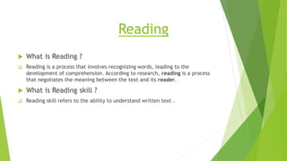 Reading Skills Powerpoint
