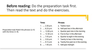 Reading Skill A1 for Beginners _adopted from British Council | PPTX