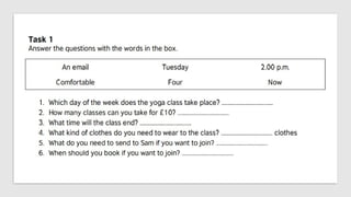 Reading Skill A1 for Beginners _adopted from British Council | PPTX