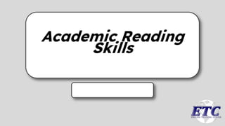 Reading Skill 1 - Matching Headings Updated.pptx