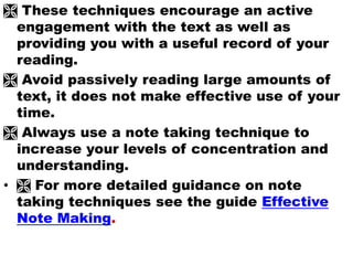 Reading skill for study | PPTX | Education