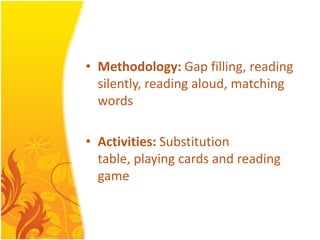 Reading skill lesson plan | PPTX