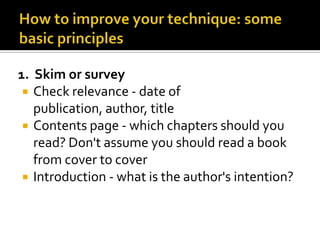Reading skills | PPSX