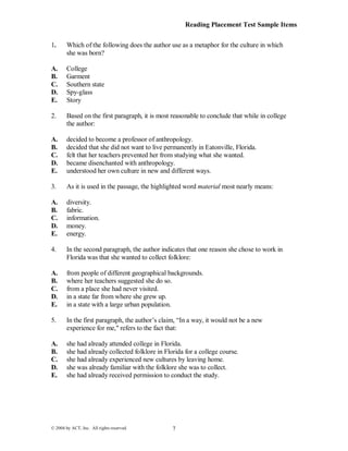 reading skills | PDF