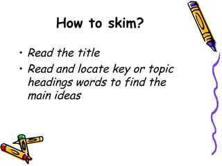 Reading skills | PPT