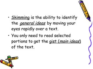 Reading skills | PPT