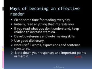 Reading skills | PPTX