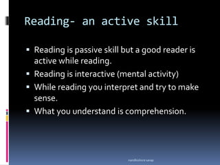 Reading skills | PPTX | Books and Literature