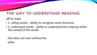 Reading skills | PPTX