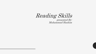 Reading skills | PPT