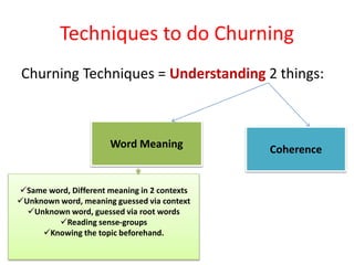 Churning Definition
