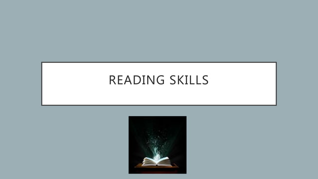 Reading skills | PPT