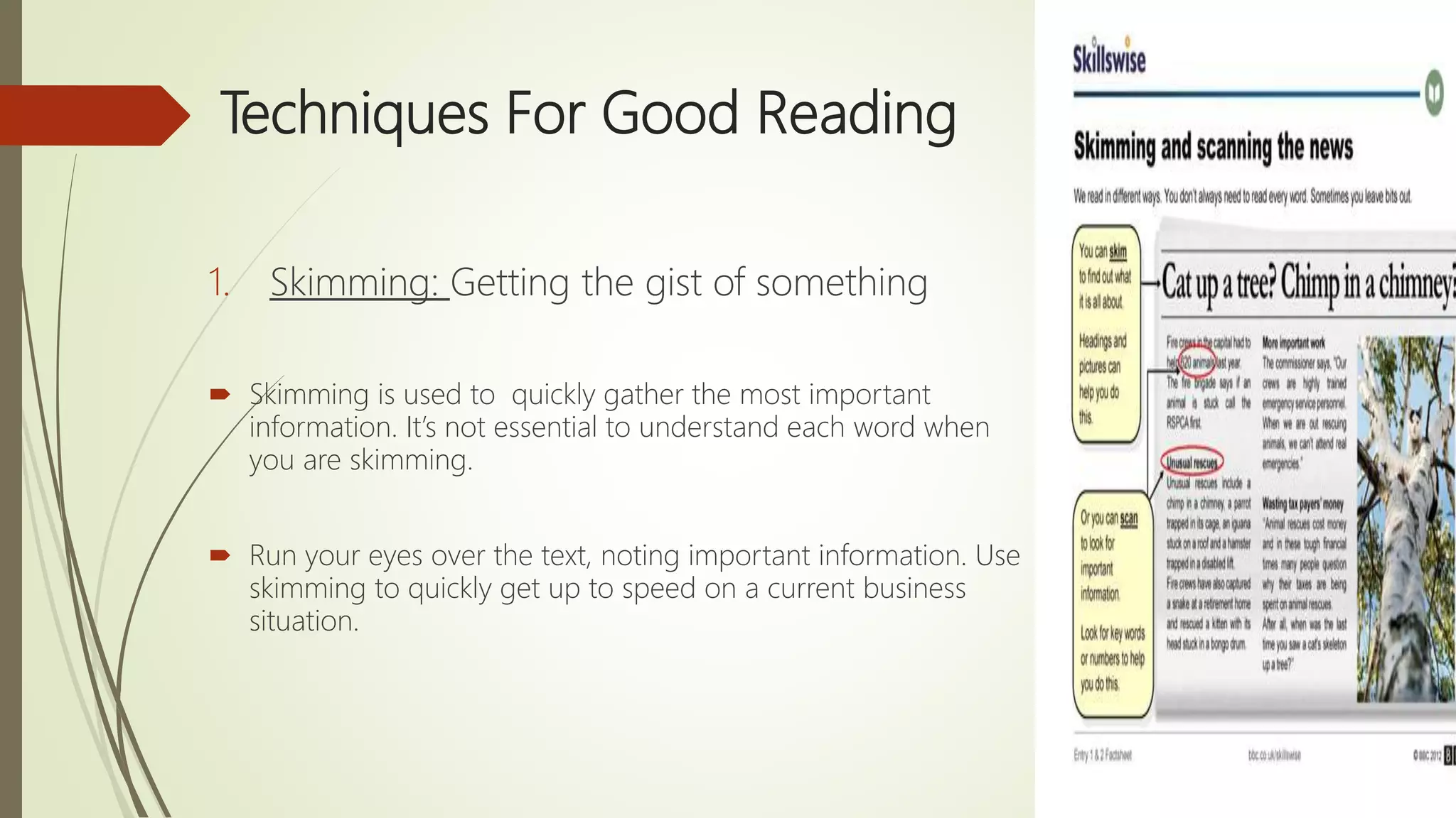 Reading skills | PPTX