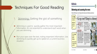 Reading skills | PPTX