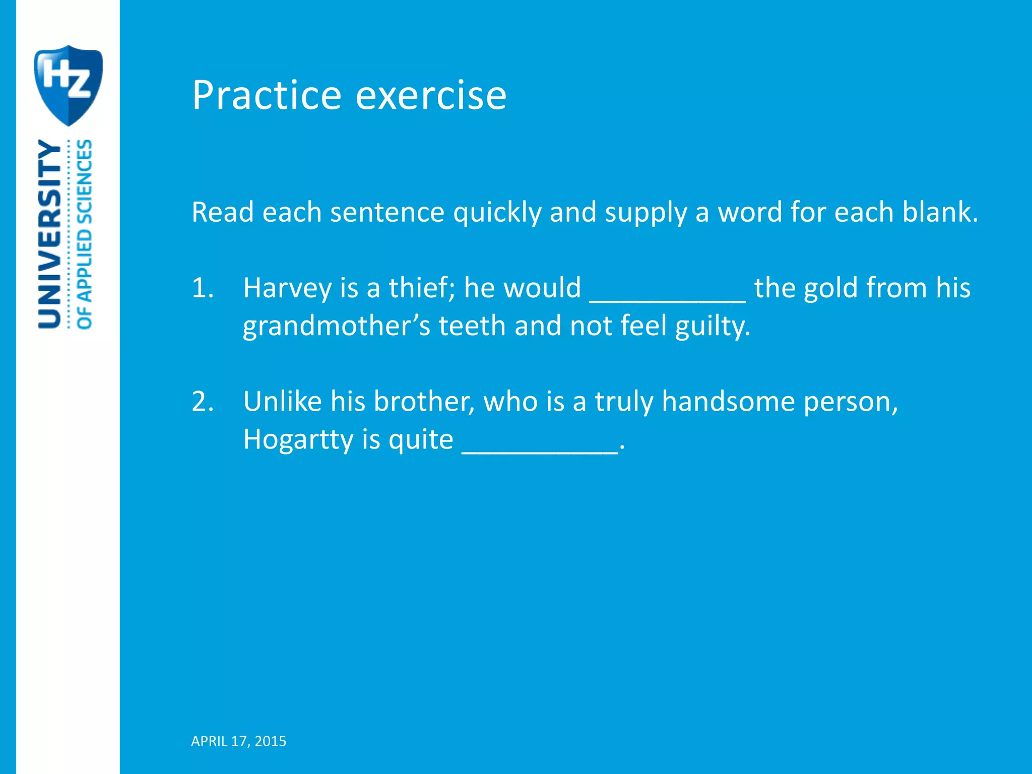 Reading skills - context clues | PPTX