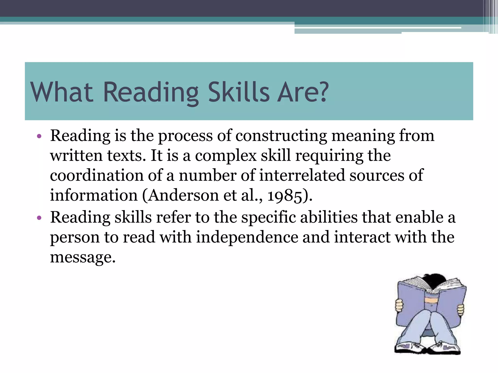 Reading skills-A gateway to Communication skills | PPTX