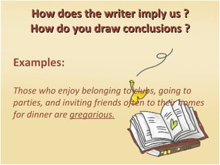 Reading skills inferring | PPT