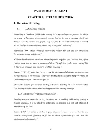 Reading skills for the first-year students at Vietnam Maritime ...