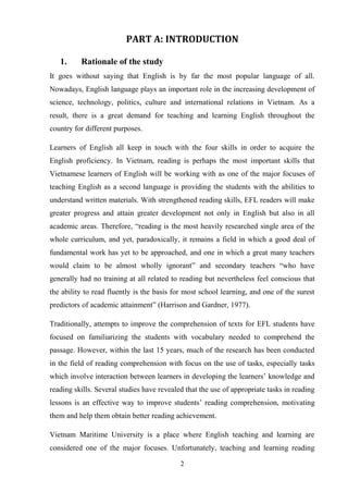 Reading skills for the first-year students at Vietnam Maritime ...