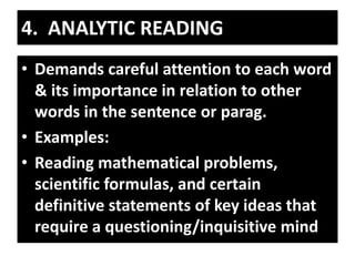 Reading skills & kinds (2) | PPTX