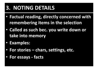 Reading skills & kinds (2) | PPTX