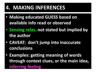 Reading skills & kinds (2) | PPTX | Science