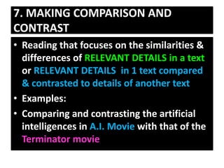 Reading skills & kinds (2) | PPTX | Science