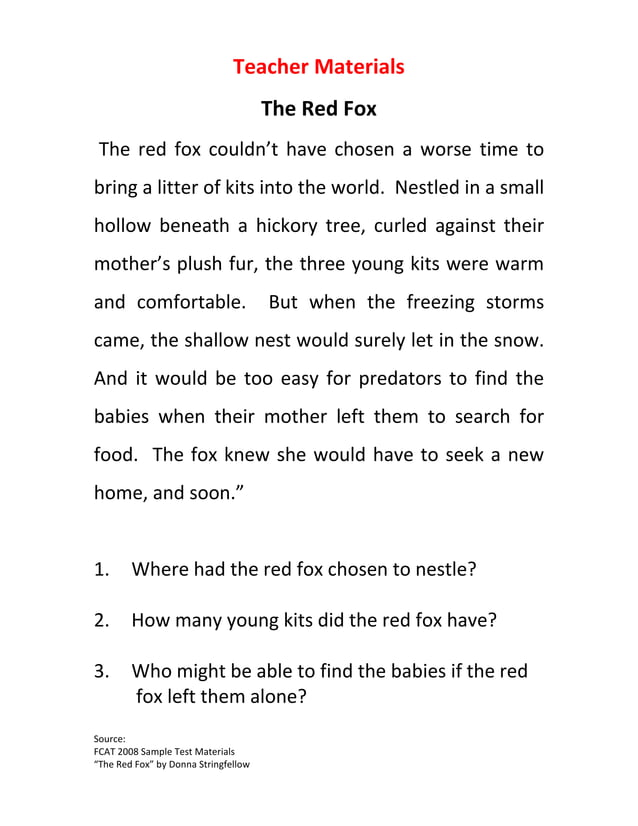 Reading skills lesson plan | PDF