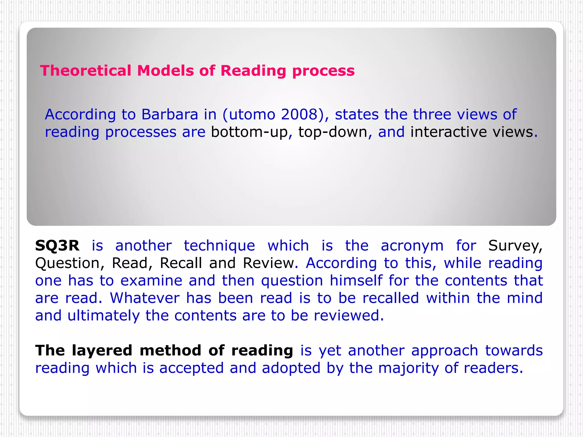Reading skills - purpose and types of reading | PPTX