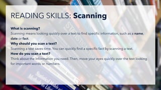 Reading Skills (Skills on Reading) | PPT