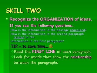 Reading Skills Toefl Summary | PPT