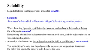 Reading solubility curves, 13(2) | PPTX